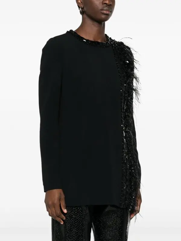 Elie Saab Embroidered Cady Blouse