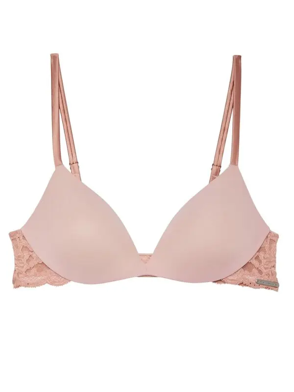 Fleur Du Mal Charlotte Lace Wireless Push-up Bra - Pink