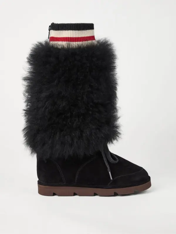 Brunello Cucinelli Panelled Mid-calf Boots