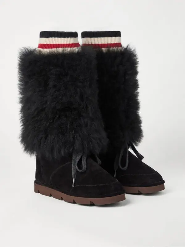 Brunello Cucinelli Panelled Mid-calf Boots