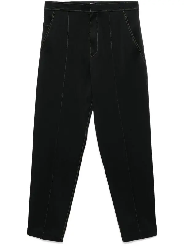 Brunello Cucinelli Satin Trousers - Black