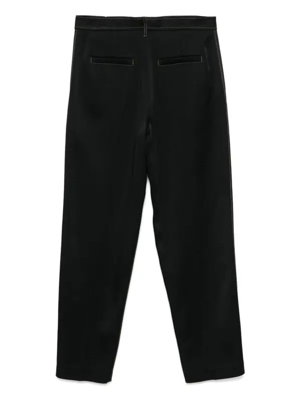 Brunello Cucinelli Satin Trousers - Black