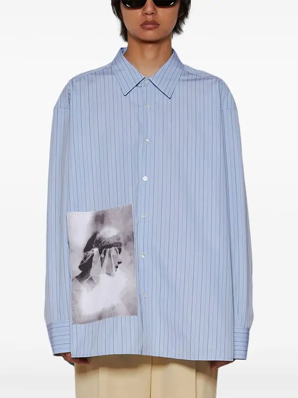 LANVIN Ample Imprimé Archives Shirt