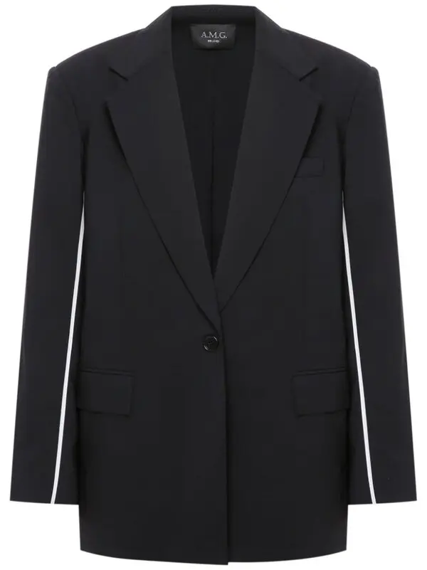 A.M.G. Contrast-piping Blazer
