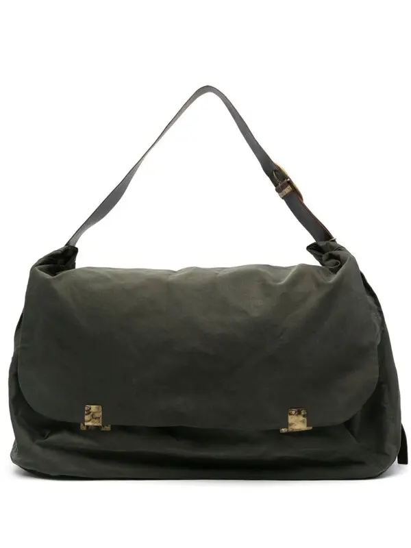 新品 professor.E GATHERED BAG ziggy chen Ziggy Chen Cotton Shoulder Bag - Green | Editorialist