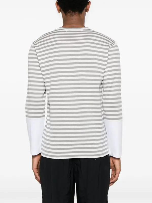 Play Comme Des Garcon Mini Heart-patch T-shirt - Grey