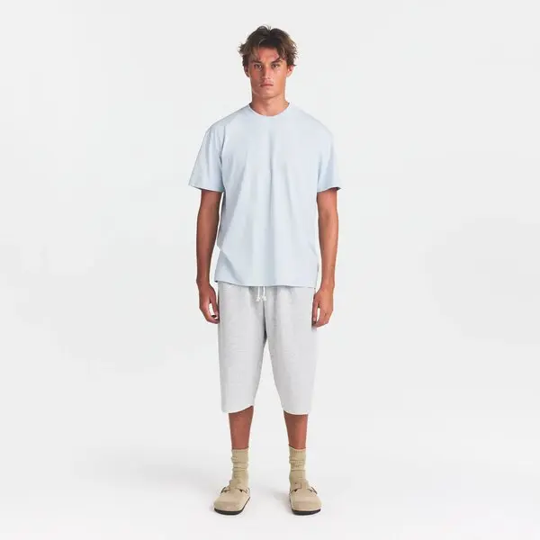 SKIMS Relaxed T Shirt | Black | | Heavyweight Cotton - Atmosphere