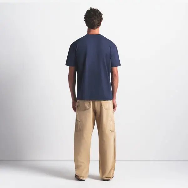 SKIMS Relaxed T Shirt | Blue | Small | Heavyweight Cotton - Damson