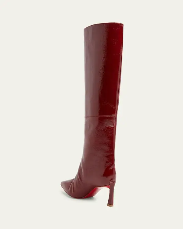 CHRISTIAN LOUBOUTIN - Christian Louboutin Patent Leather Tall Boots