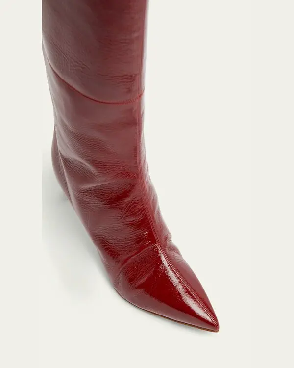 CHRISTIAN LOUBOUTIN - Christian Louboutin Patent Leather Tall Boots