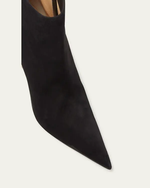 CHRISTIAN LOUBOUTIN 100mm Belle Suede Ankle Booties