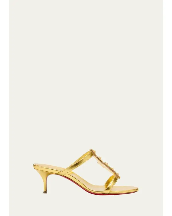 CHRISTIAN LOUBOUTIN Diwalina Spike Sandals - Gold