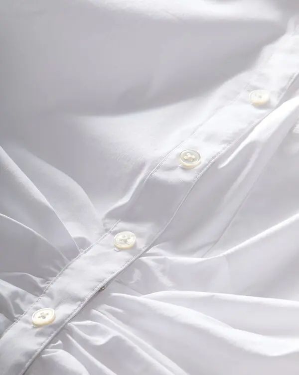 Veronica Beard Bosco Ruched Shirt