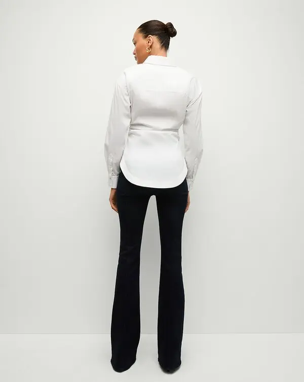 Veronica Beard Bosco Ruched Shirt