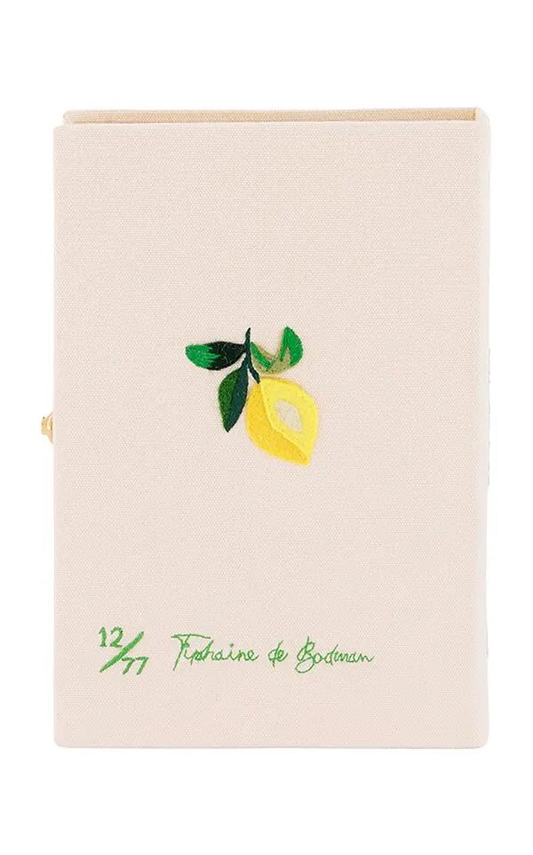 OLYMPIA LE-TAN Lemon Tree Book Clutch