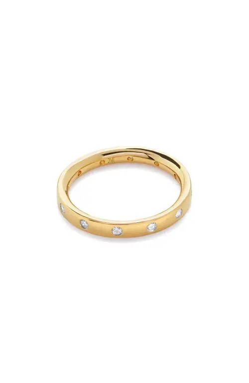 Monica Vinader Fiji Diamond Band Ring - 18k Gold Vermeil