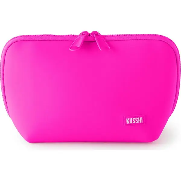 KUSSHI Neoprene Makeup Bag - Pink/indigo