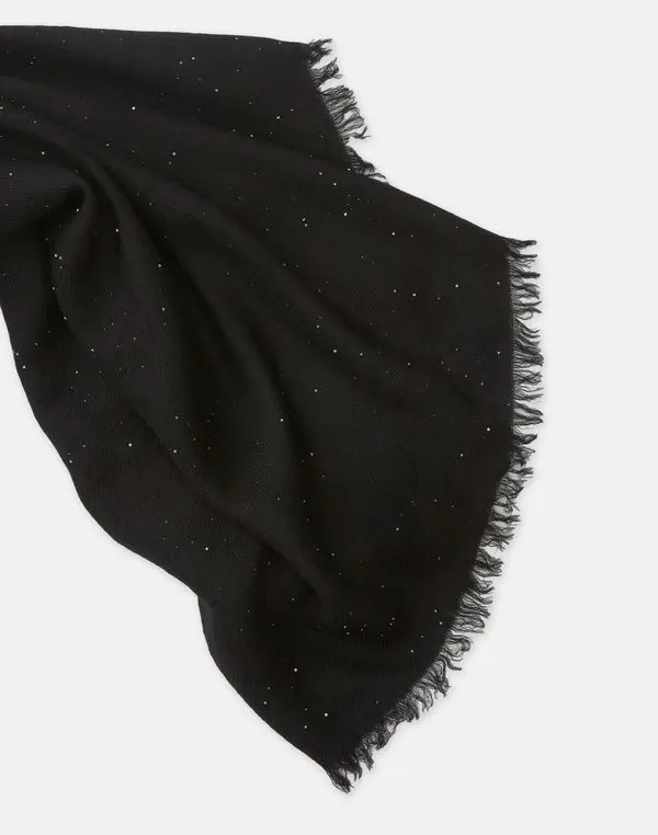 Lafayette 148 New York Wool Sequin Wrap Shawl