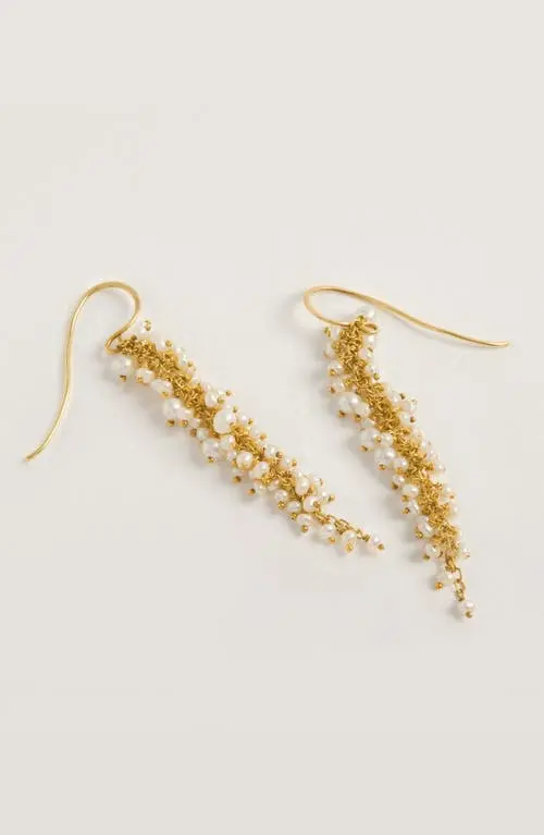 FREYA ROSE Delicate Pearl Drop Earrings