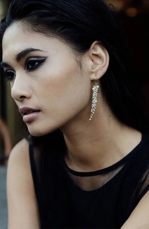 FREYA ROSE Delicate Pearl Drop Earrings