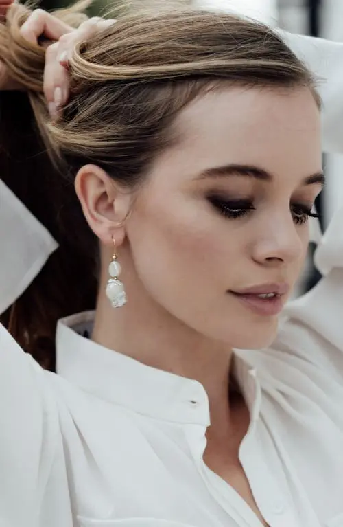 FREYA ROSE Baroque Pearl Drop Earrings