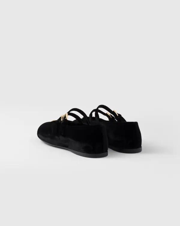 Prada Velvet Ballerinas