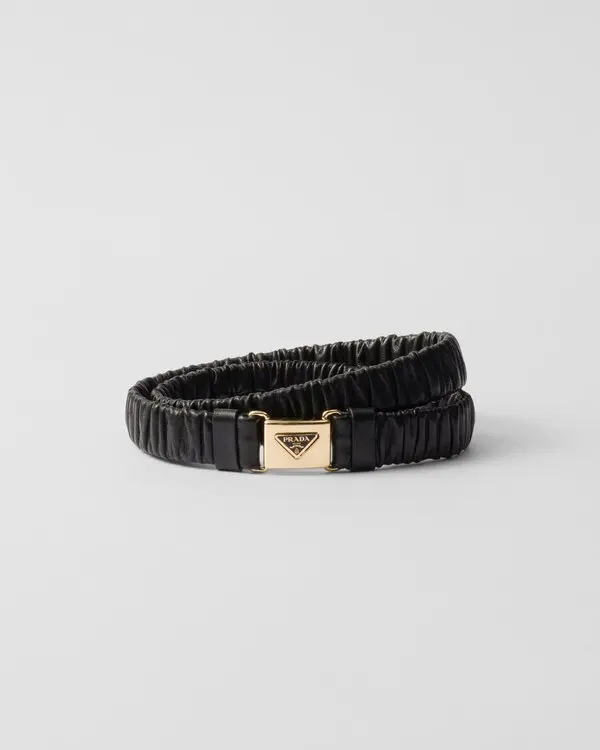 Prada Leather Belt - Black