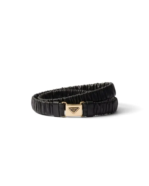 Prada Leather Belt - Black