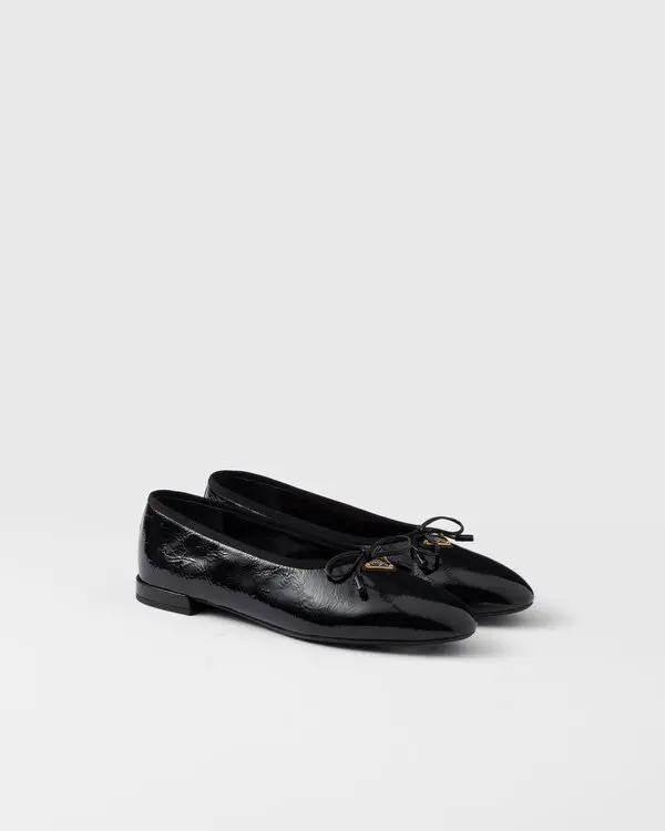 Prada Naplak Patent Leather Ballerinas