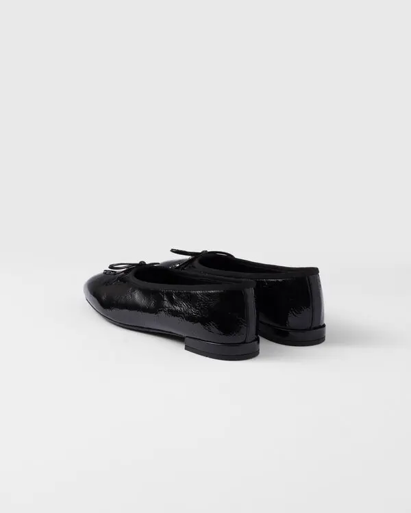 Prada Naplak Patent Leather Ballerinas