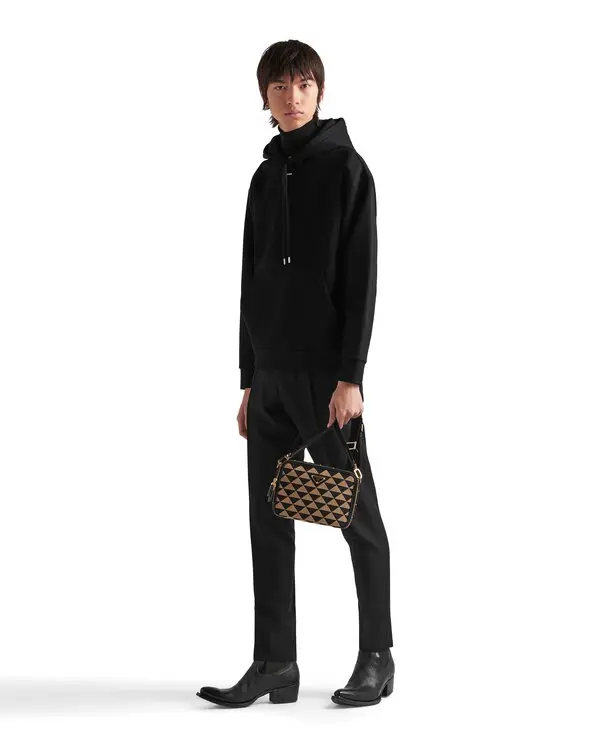 Prada Technical Cotton Hoodie - Black