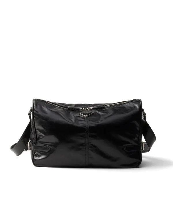 Prada Leather Shoulder Bag - Black