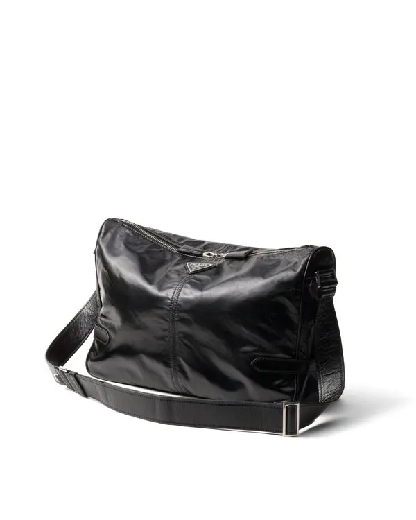 Prada Leather Shoulder Bag - Black