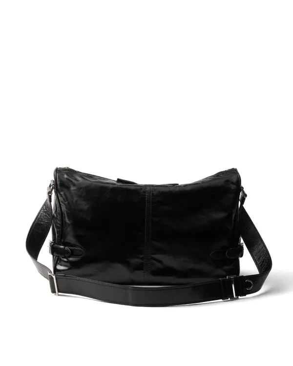 Prada Leather Shoulder Bag - Black