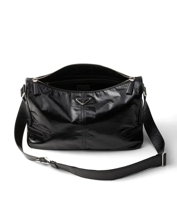 Prada Leather Shoulder Bag - Black