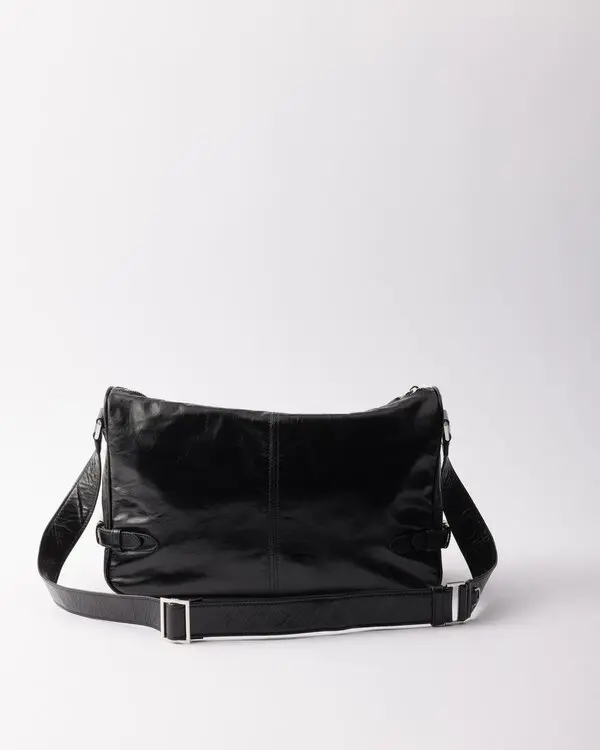 Prada Leather Shoulder Bag - Black