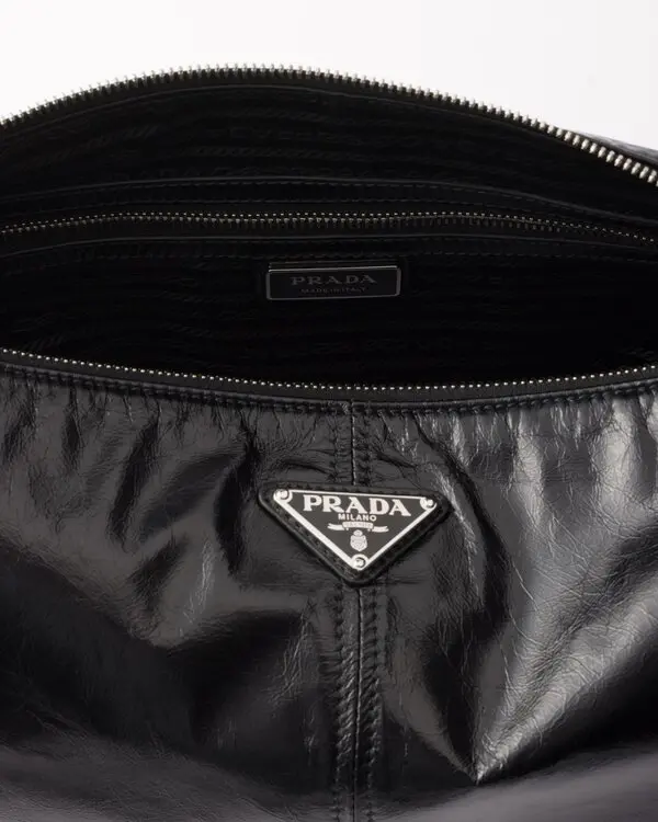 Prada Leather Shoulder Bag - Black