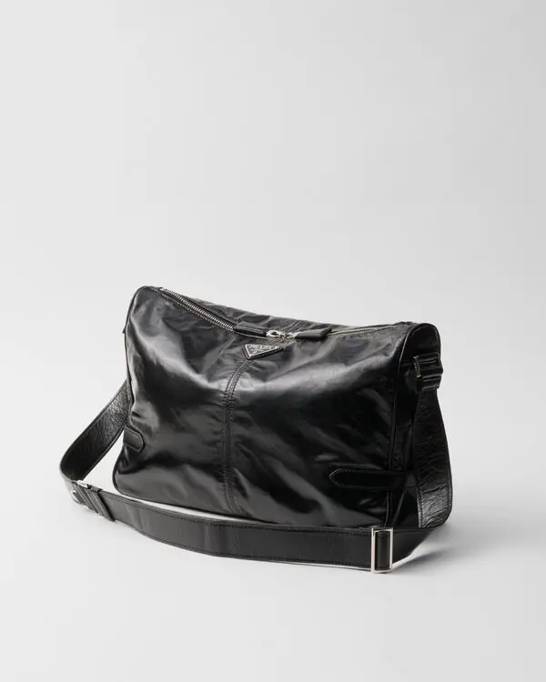 Prada Leather Shoulder Bag - Black