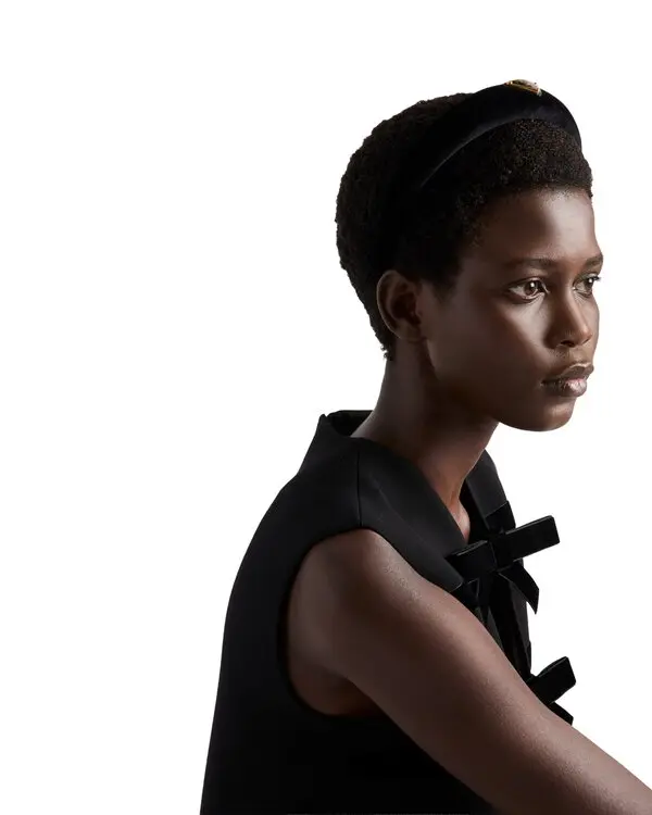 Prada Velvet Headband - Black