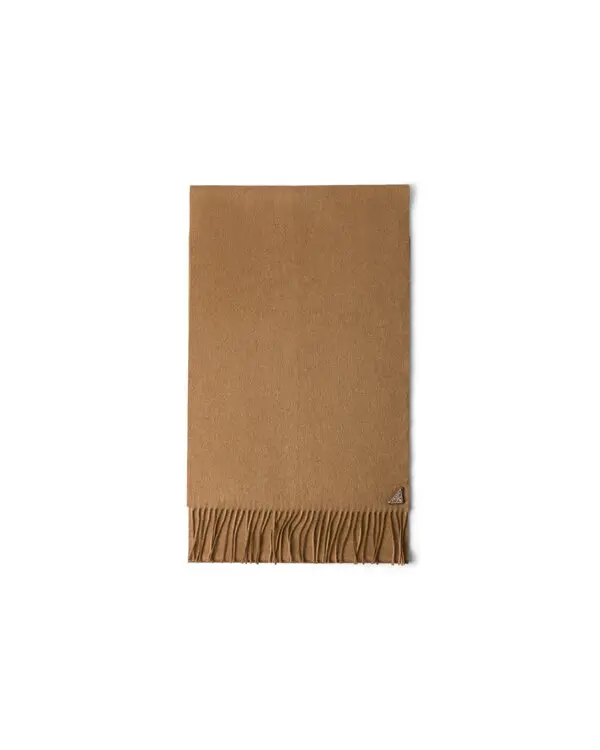 Prada Silk And Cashmere Scarf - Brown