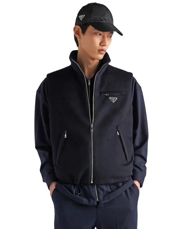 Prada Cashmere Down Vest - Blue