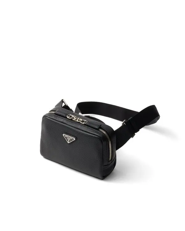 Prada Leather Shoulder Bag - Black