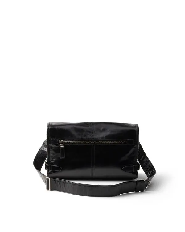 Prada Leather Shoulder Bag - Black