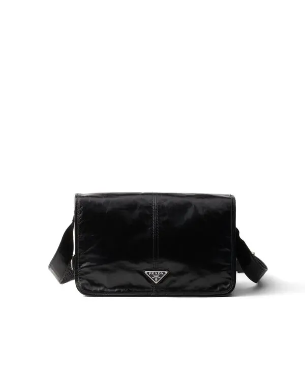 Prada Leather Shoulder Bag - Black