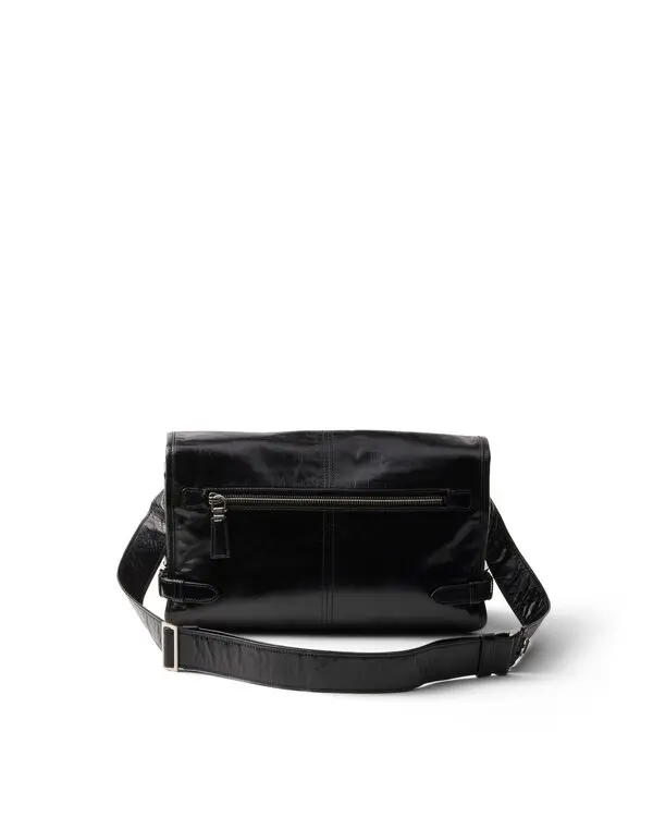 Prada Leather Shoulder Bag - Black