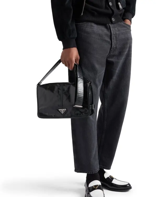 Prada Leather Shoulder Bag - Black
