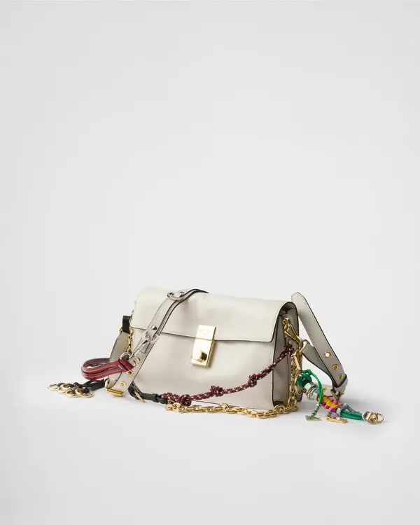 Prada Soft Sound Leather Shoulder Bag