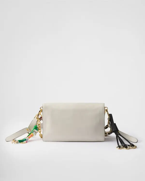 Prada Soft Sound Leather Shoulder Bag