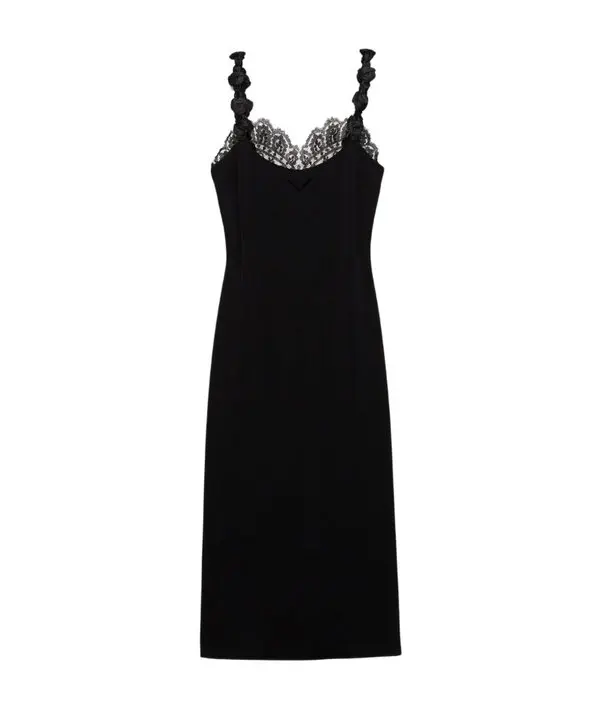 Prada Interlock Crêpe Sheath Dress