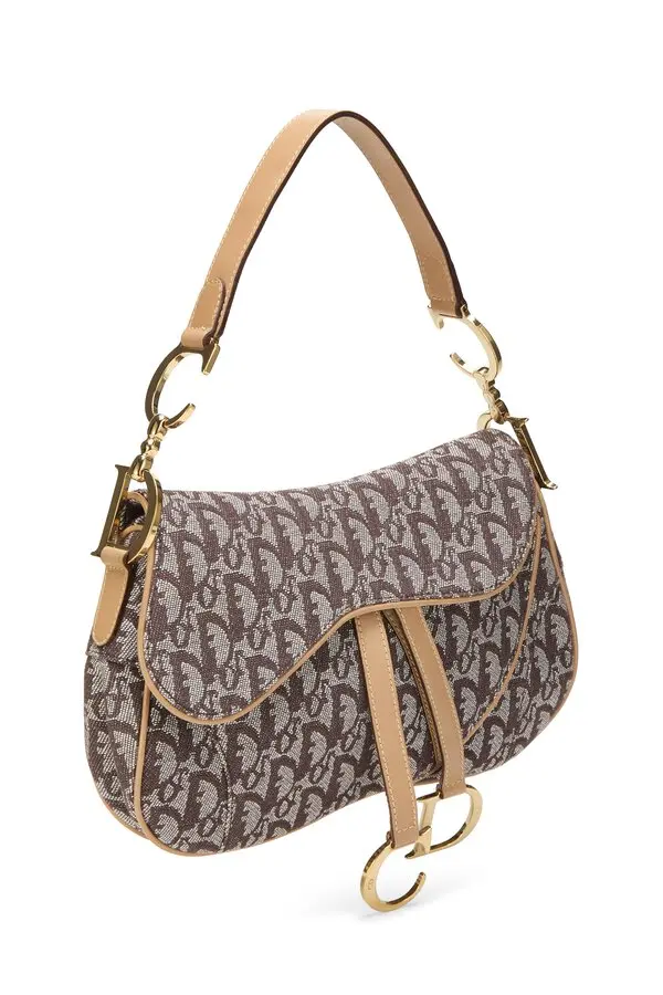 Dior Trotter Canvas Double Saddle Bag